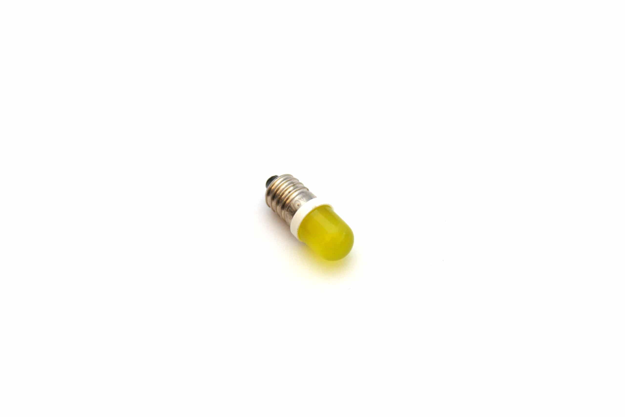 E10 LED Indicator Lamp Yellow Various Voltages Auspicious