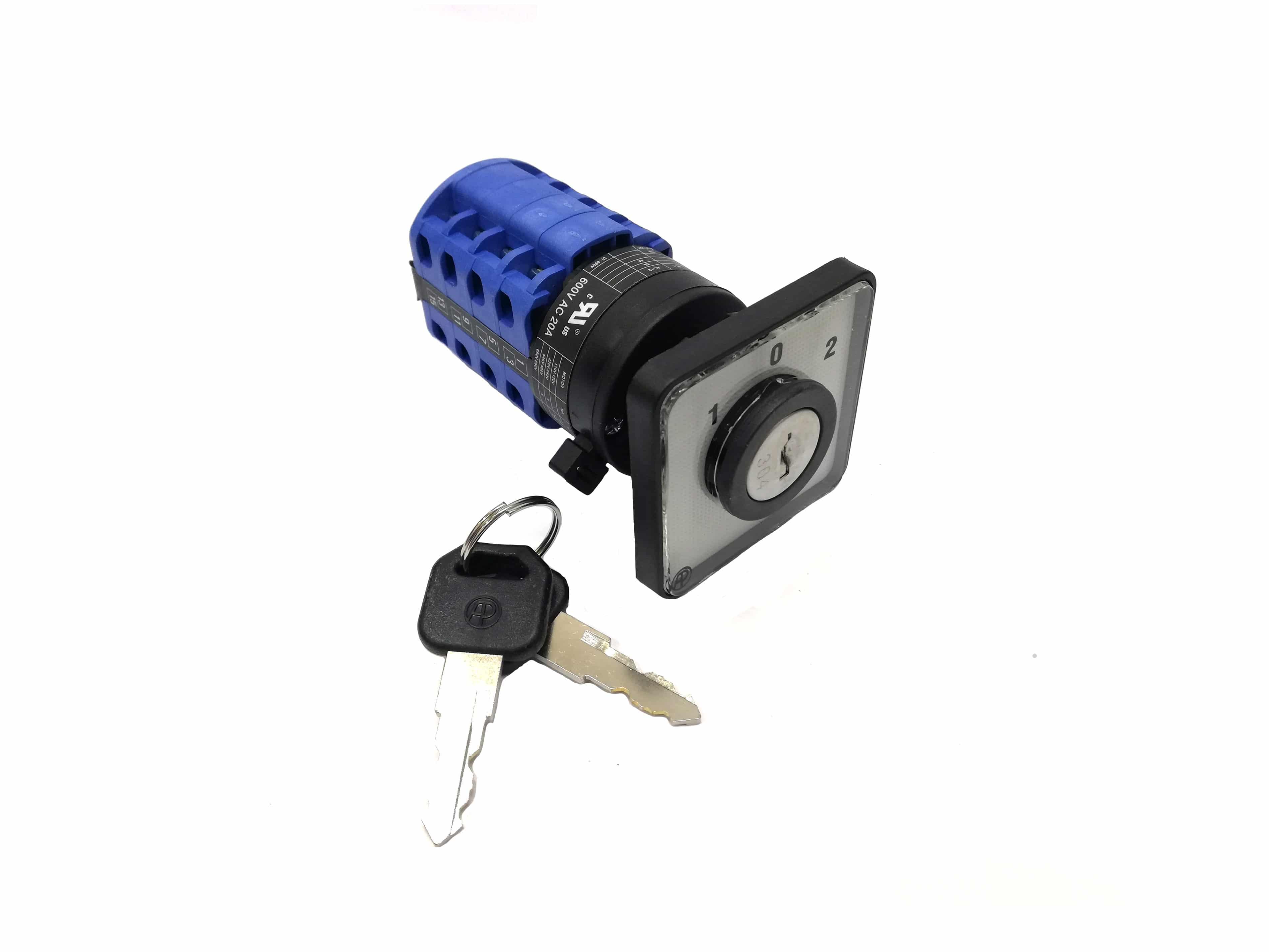 Key Type Changeover Switch 20Amp 4 Pole A220-K Auspicious