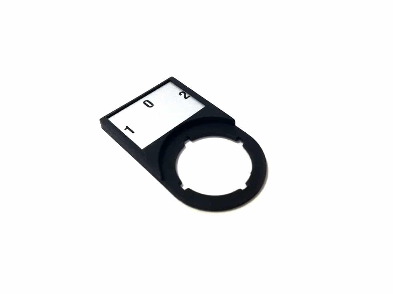 Selector Switch Legend Plate NP302 22mm 1-0-2 Auspicious