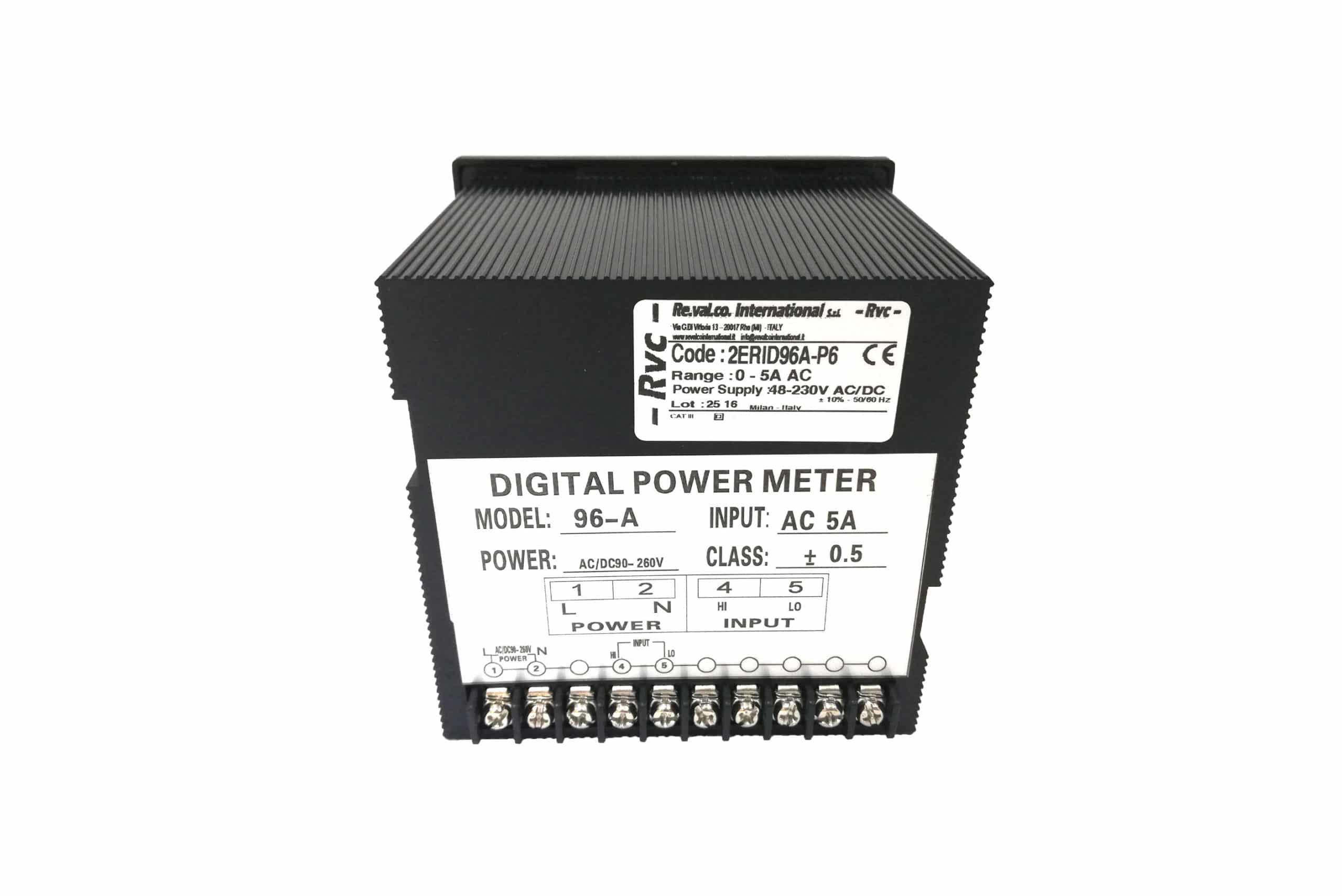 Digital Ammeter AC 96*96mm Model: 2ERID96A-P6 Revalco