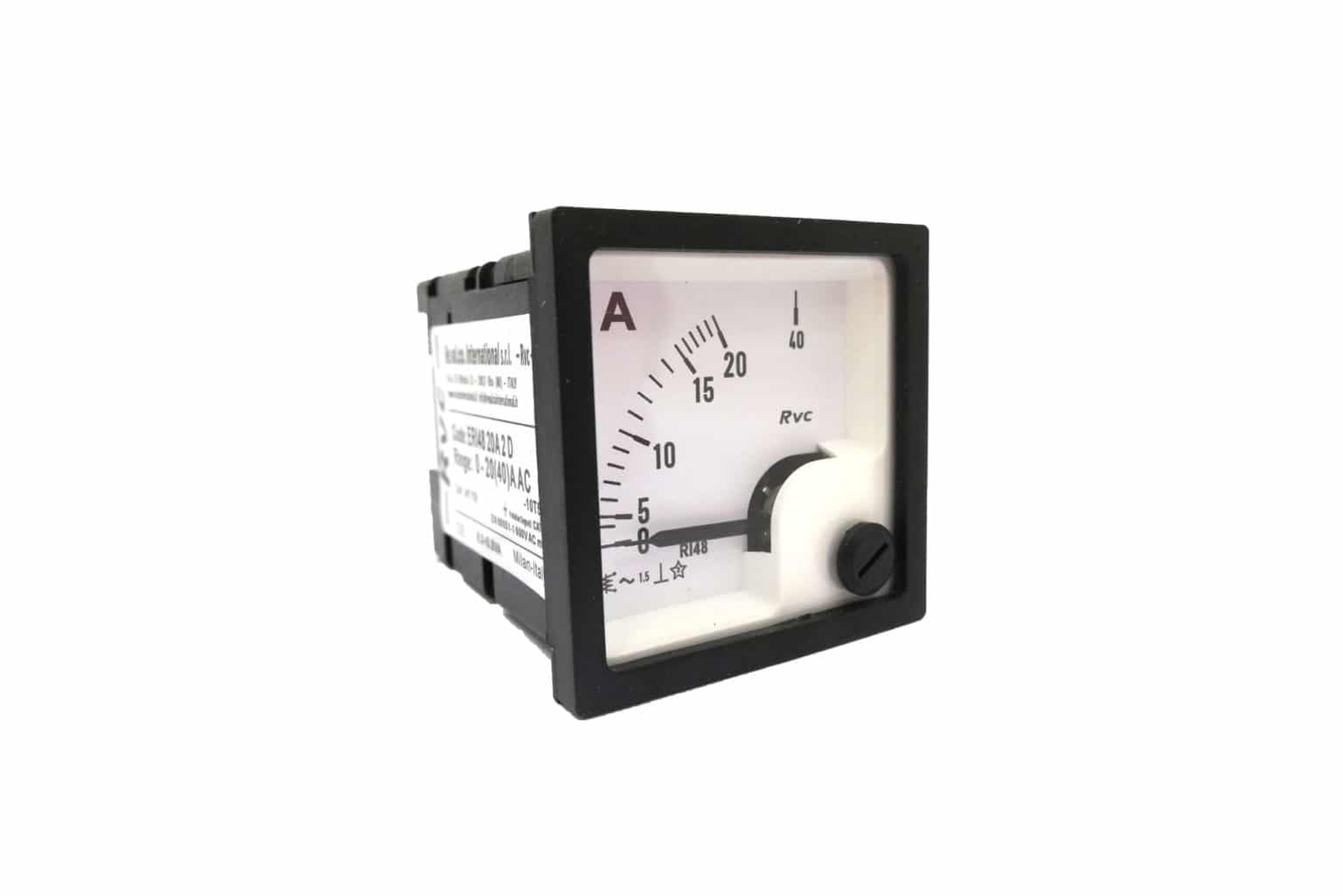 Ampere Meter Analog AC 48x48 CT Operated Model: ERI48 Revalco