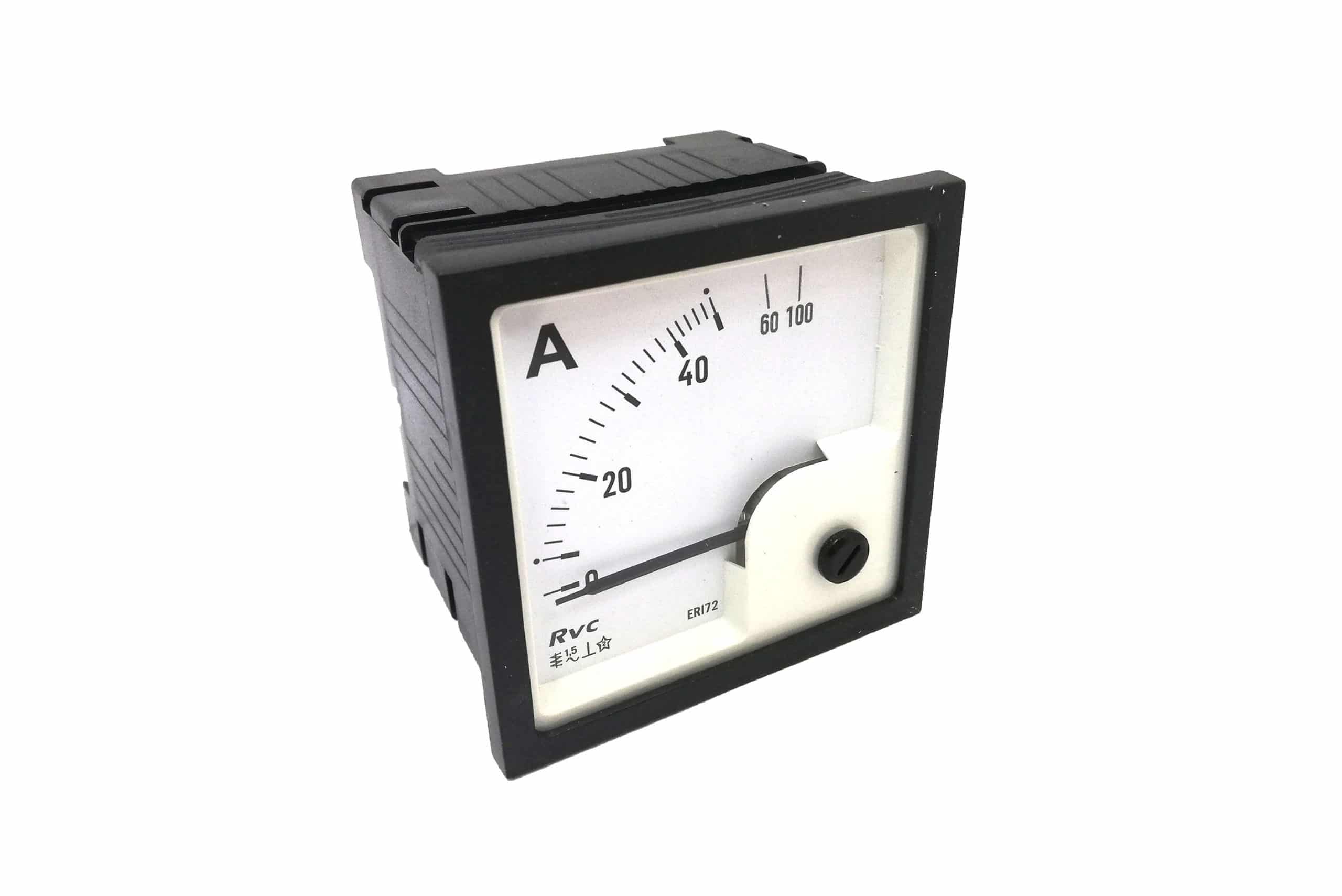 Ammeter Analog 72x72 AC CT Operated Model: ERI72 Revalco