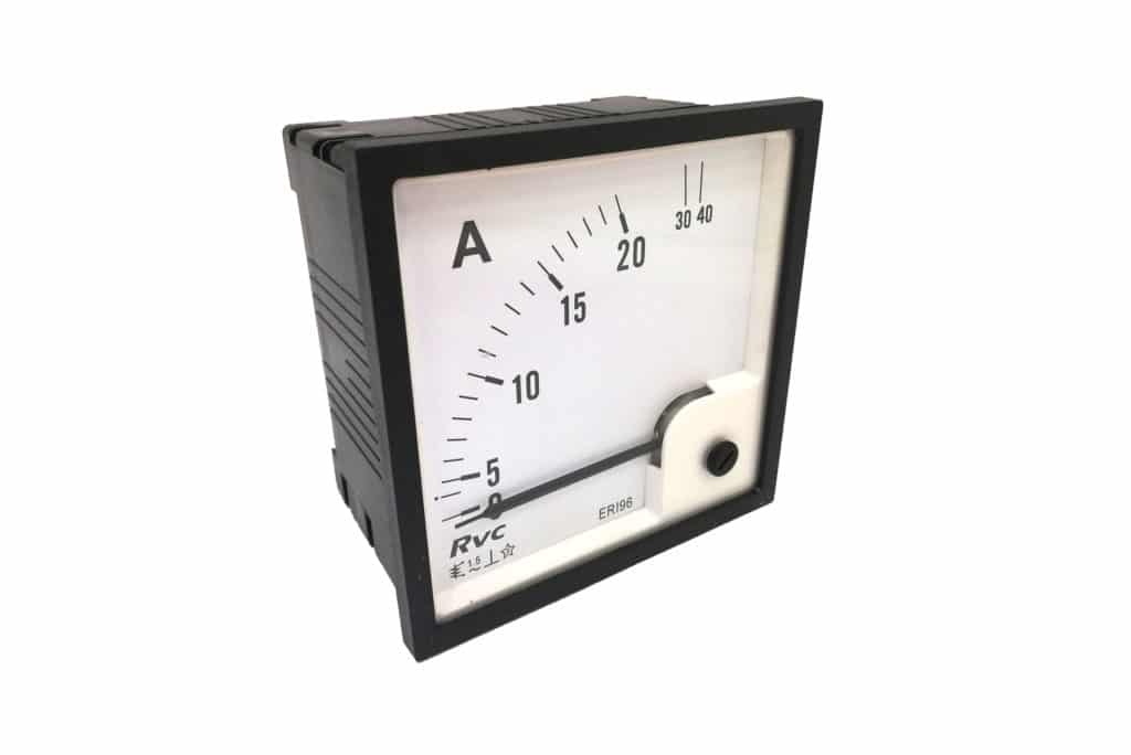 Ammeter Analogue 96x96mm AC CT Operated Model: ERI96 Revalco