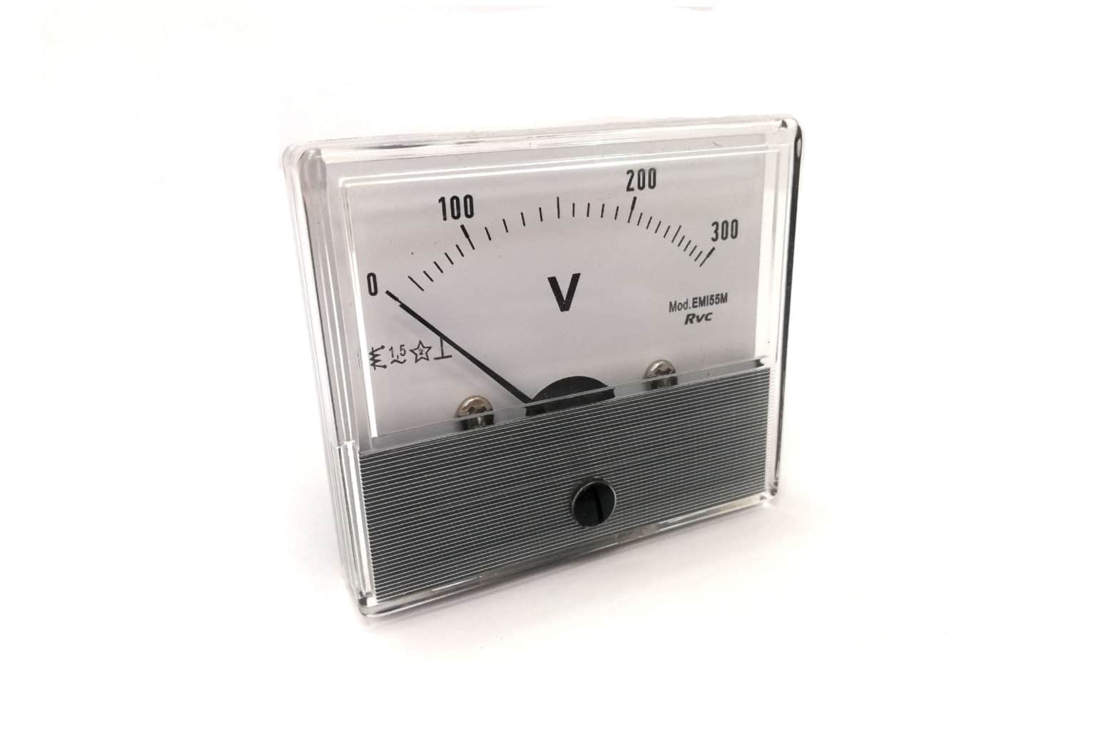 Panel Voltmeter AC Analog Round Base Type Model: EMI55M Revalco
