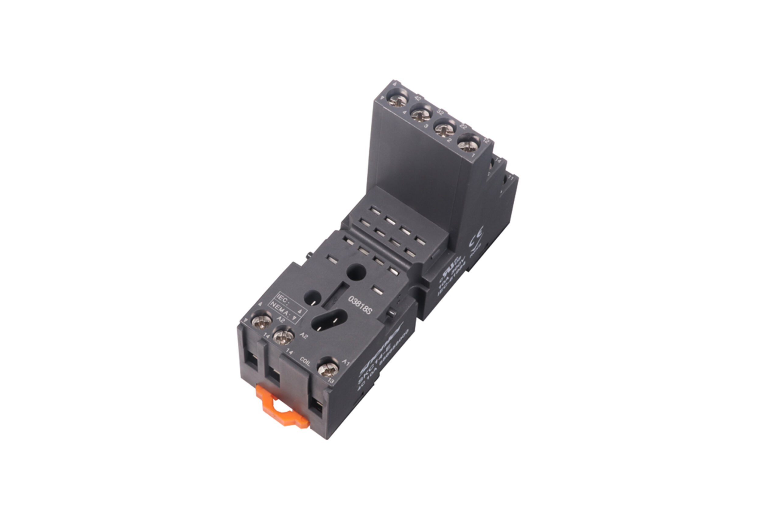 14 Pin Relay Socket for RFK4 Series Din Rail Mount SKC14E Shenler